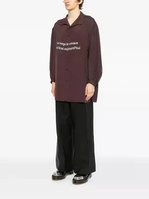 Yohji Yamamoto Slogan-print Shirt