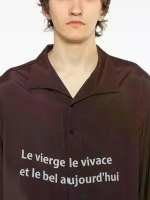 Yohji Yamamoto Slogan-print Shirt