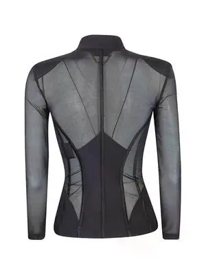 Elisabetta Franchi V-neck Blouse With Gold-tone Hardware