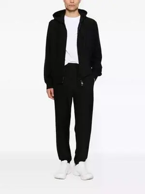Emporio Armani Patterned Track Pants - Black