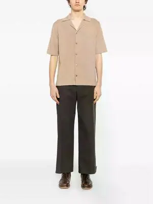 LARDINI Cotton Shirt - Brown