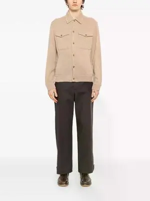 LARDINI Cotton Shirt Jacket - Brown