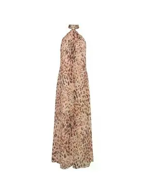 Cara Cara Marion Halterneck Maxi Dress - Neutrals