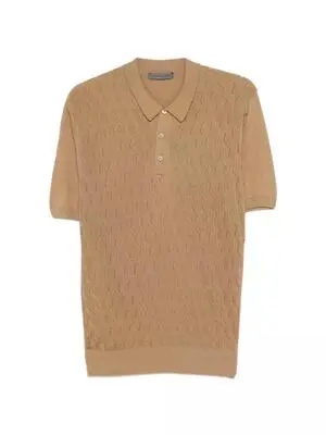Corneliani Textured Polo Shirt