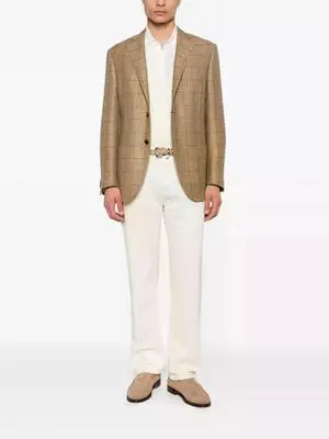 Corneliani Checked Button Jacket - Neutrals