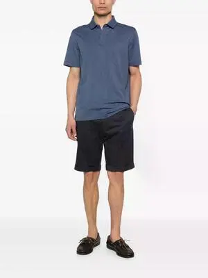 Corneliani Piqué Polo Shirt - Blue