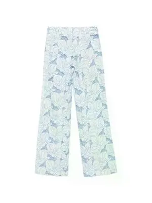 GENNY Embroidered Wide Leg Trousers