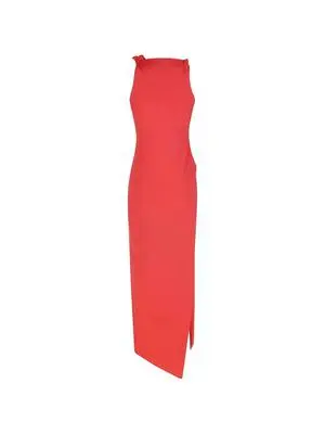 Coperni Flower Knot-detail Dress - Red