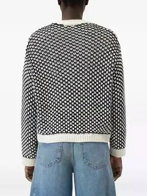 Closed Patterned Crew-neck Sweater