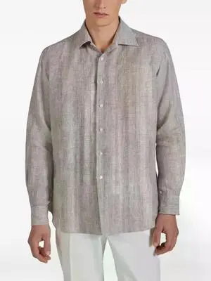 GLANSHIRT Linen Shirt - Brown