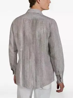 GLANSHIRT Linen Shirt - Brown
