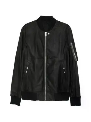 Rick Owens Classic Flight Bomber Jacket - Black