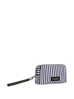 Dolce & Gabbana Striped Poplin Tote - Blue