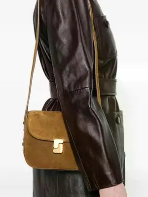 Soeur Mini Bellissima Suede Crossbody Bag - Brown