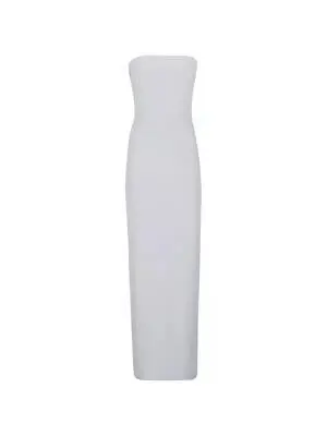 Norma Kamali Strapless Maxi Dress - Grey