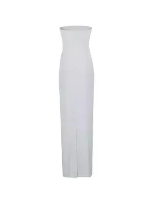 Norma Kamali Strapless Maxi Dress - Grey