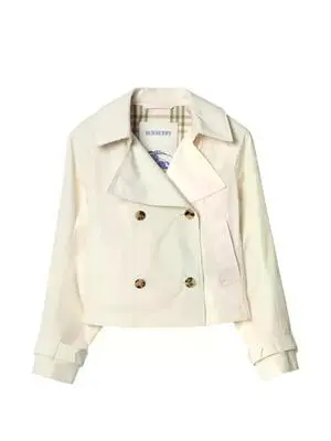 Burberry Cropped Ladybrook Trench Jacket - Neutrals