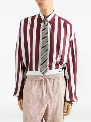 Dolce & Gabbana Striped Button Shirt - White