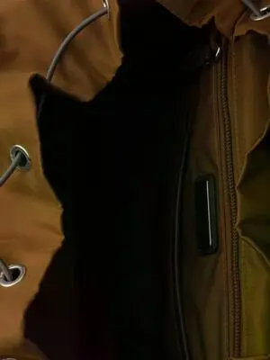 Prada Re-nylon Buckled Backpack - Brown