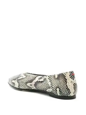 AeydĒ Moa Leather Ballet Flats - Neutrals