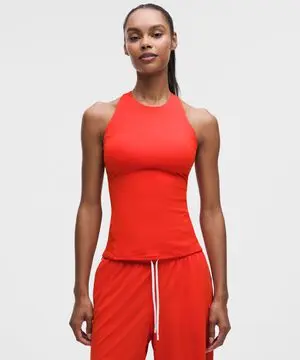 Lululemon Racerback High-neck Tennis Tank Top - Cherry Ember