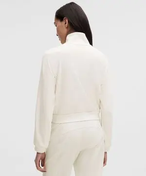 Lululemon Softstreme Pique Track Jacket - Light Ivory