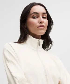Lululemon Softstreme Pique Track Jacket - Light Ivory