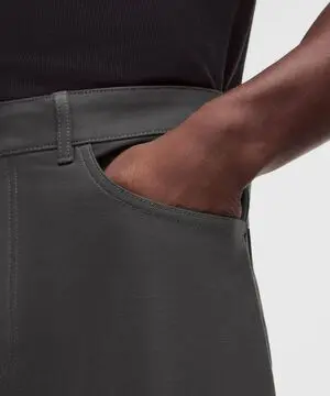 Lululemon Easy Five Classic-straight Pant 34l - Graphite Grey