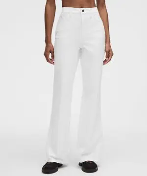 Lululemon Easyfive High-rise Subtle-flare Pant - White