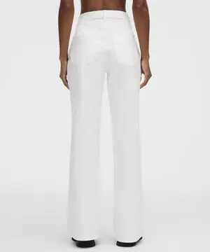 Lululemon Easyfive High-rise Subtle-flare Pant - White