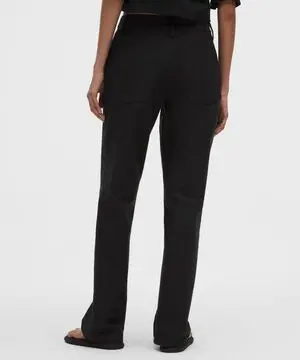 Lululemon Easyfive Mid-rise Relaxed-straight Pant - Black