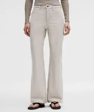 Lululemon Easyfive High-rise Subtle-flare Pant - Downtown Tan