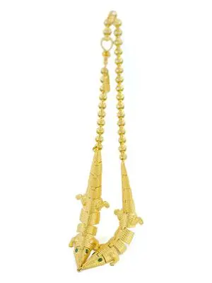 Begum Khan Crocodile-motif Link Necklace