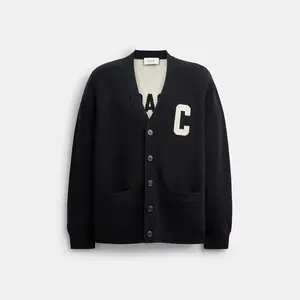 COACH Wool And Cashmere Blend Knit Cardigan