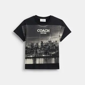 COACH Postcard 90's Fit T-shirt - Black