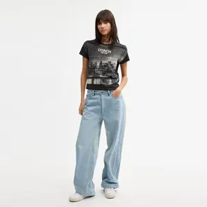 COACH Postcard 90's Fit T-shirt - Black