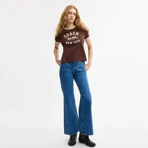 COACH Sculpted C Denim Flare Pants