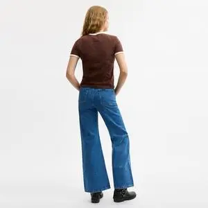 COACH Sculpted C Denim Flare Pants