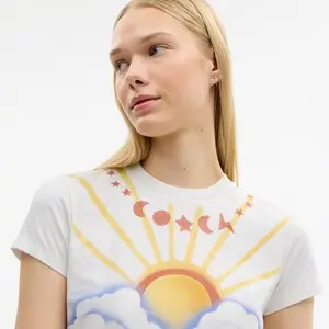 COACH Airbrush 90's Fit Organic Cotton T-shirt - Yellow