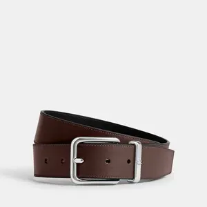 COACH Harness Buckle Belt, 35 Mm - Maple