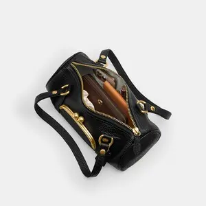 COACH Kisslock Barrel Bag