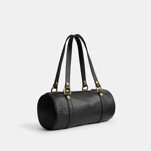 COACH Kisslock Barrel Bag - Brass/black