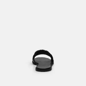 COACH Holly Quilted Sandal - Black