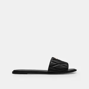 COACH Holly Quilted Sandal - Black