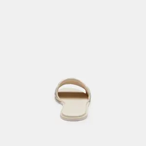 COACH Holly Quilted Sandal - Chalk
