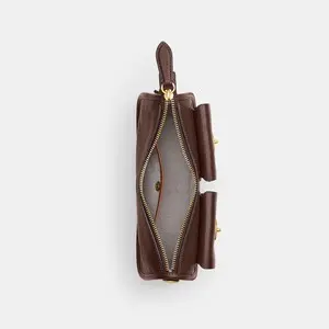 COACH Twin Turnlock Waverly Bag - Brass/maple