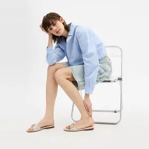 COACH Margot Flat Sandal - Chalk