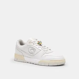 COACH Rainbow Heart Shoelace Charm With Crystal Embellishment