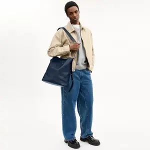 Coach Bleecker Bucket Bag 36 - Navy | Editorialist