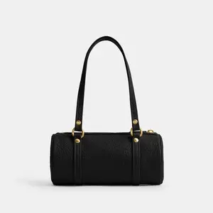 COACH Kisslock Barrel Bag 28 - Brass/black